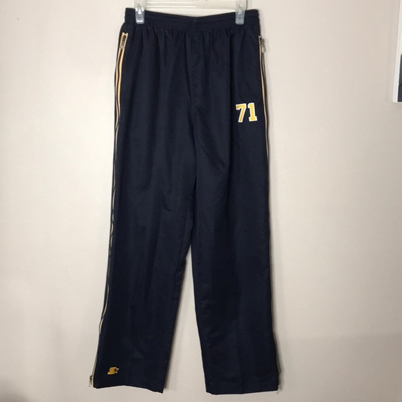 STARTER | Pants | Vintage Starter Navy Blue 7 Nylon Elastic Waist Pants ...